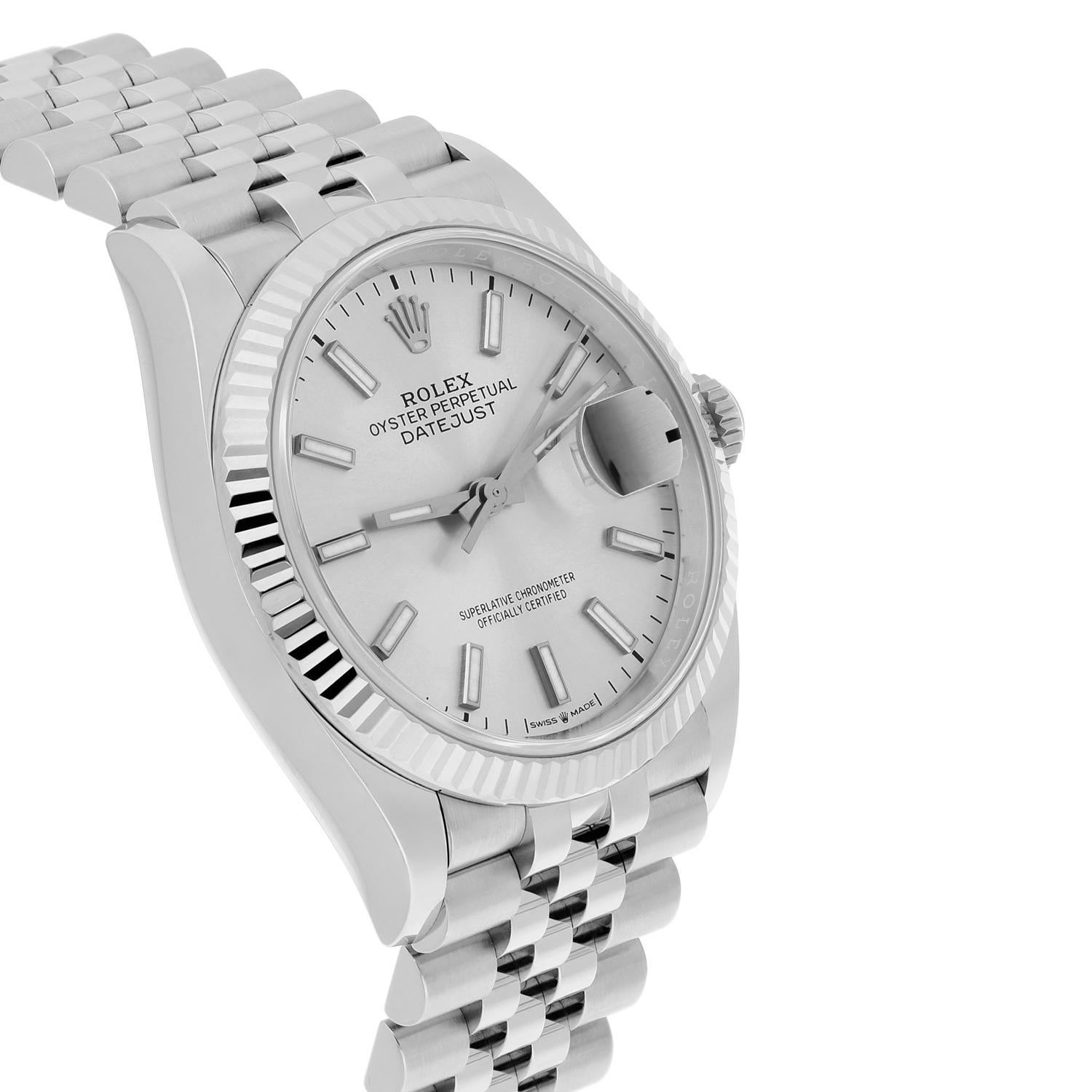 Rolex Datejust 126234 Steel 36mm Silver Index Dial Jubilee Bracelet ...