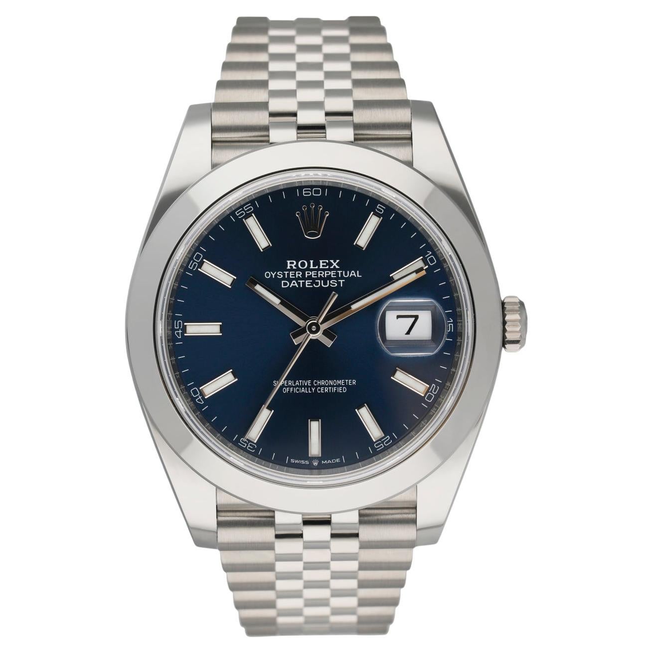 Rolex Datejust 41 White Dial Steel Men's Watch 126300 Box Papers For ...