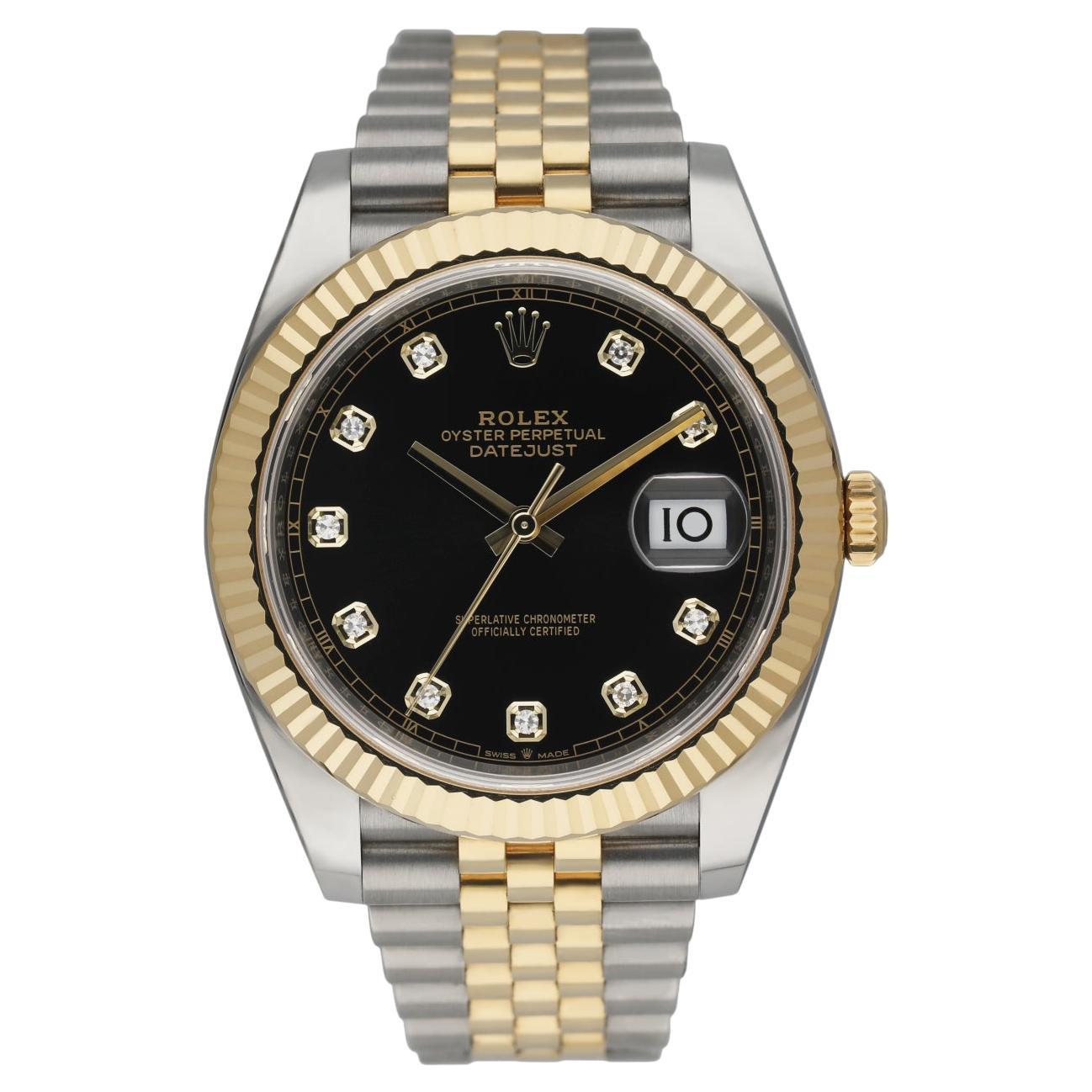Rolex Oyster Perpetual Datejust 68273 Diamond Dial Watch Box and Papers ...