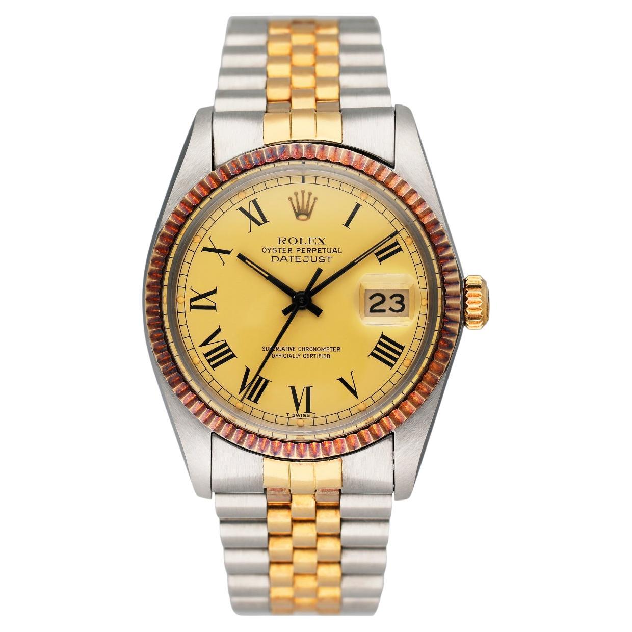 Rolex Datejust 16013 Diamond Dial Men's Watch For Sale at 1stDibs