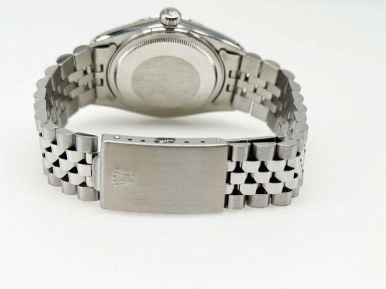 Rolex Datejust 16030 Silver Dial Stainless Steel Box Paper For Sale at ...