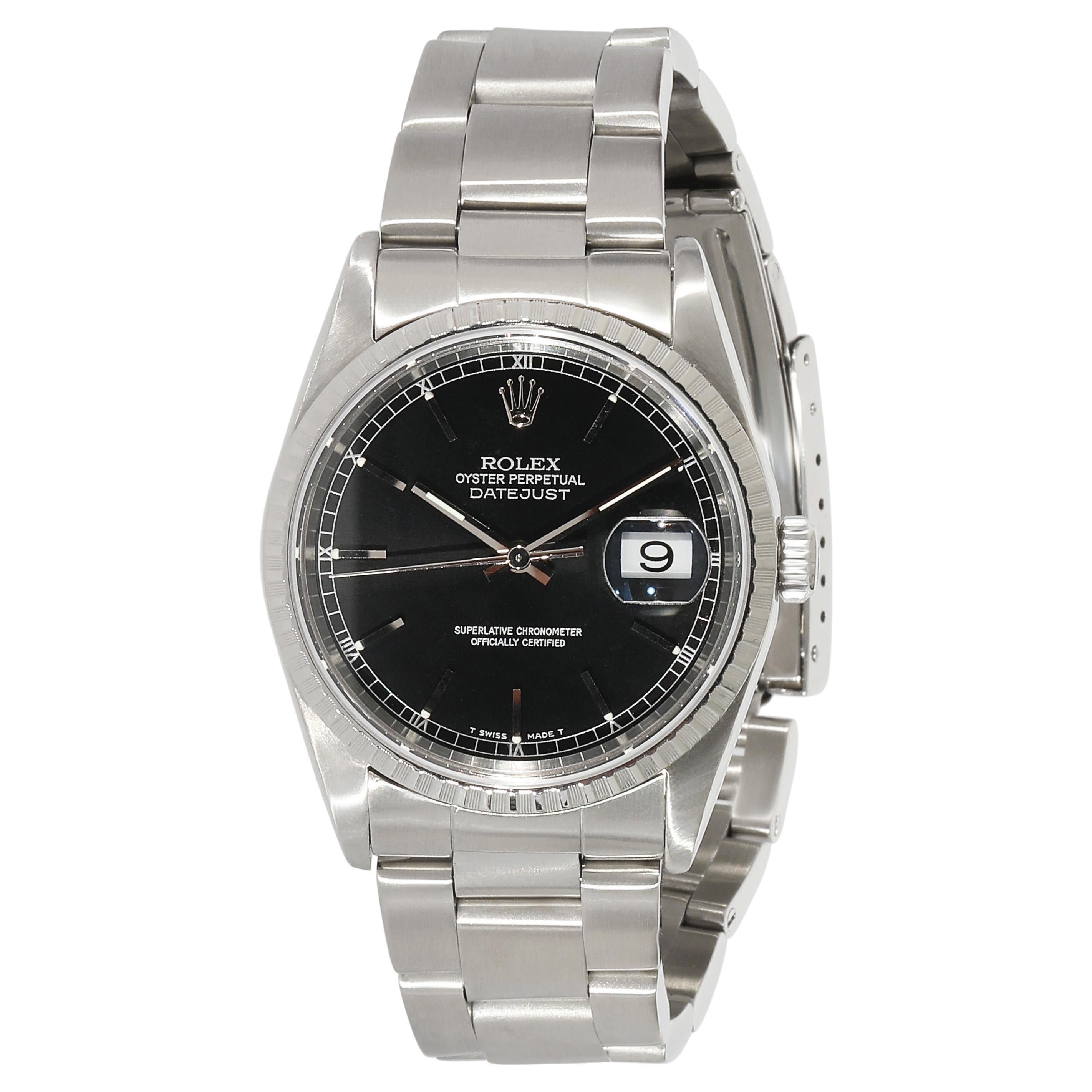 Rolex Datejust 16220 Men's Watch in Stainless Steel For Sale at 1stDibs