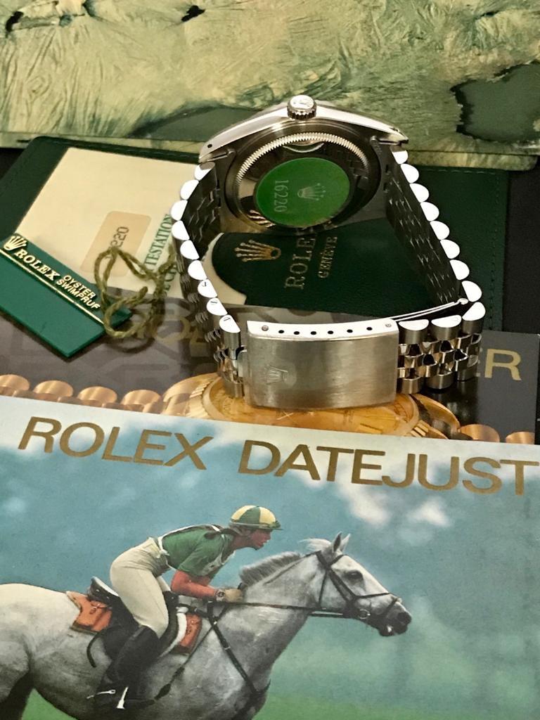 Rolex Datejust 16220 Stainless Steel Double Signature King Fahd Saudi ...