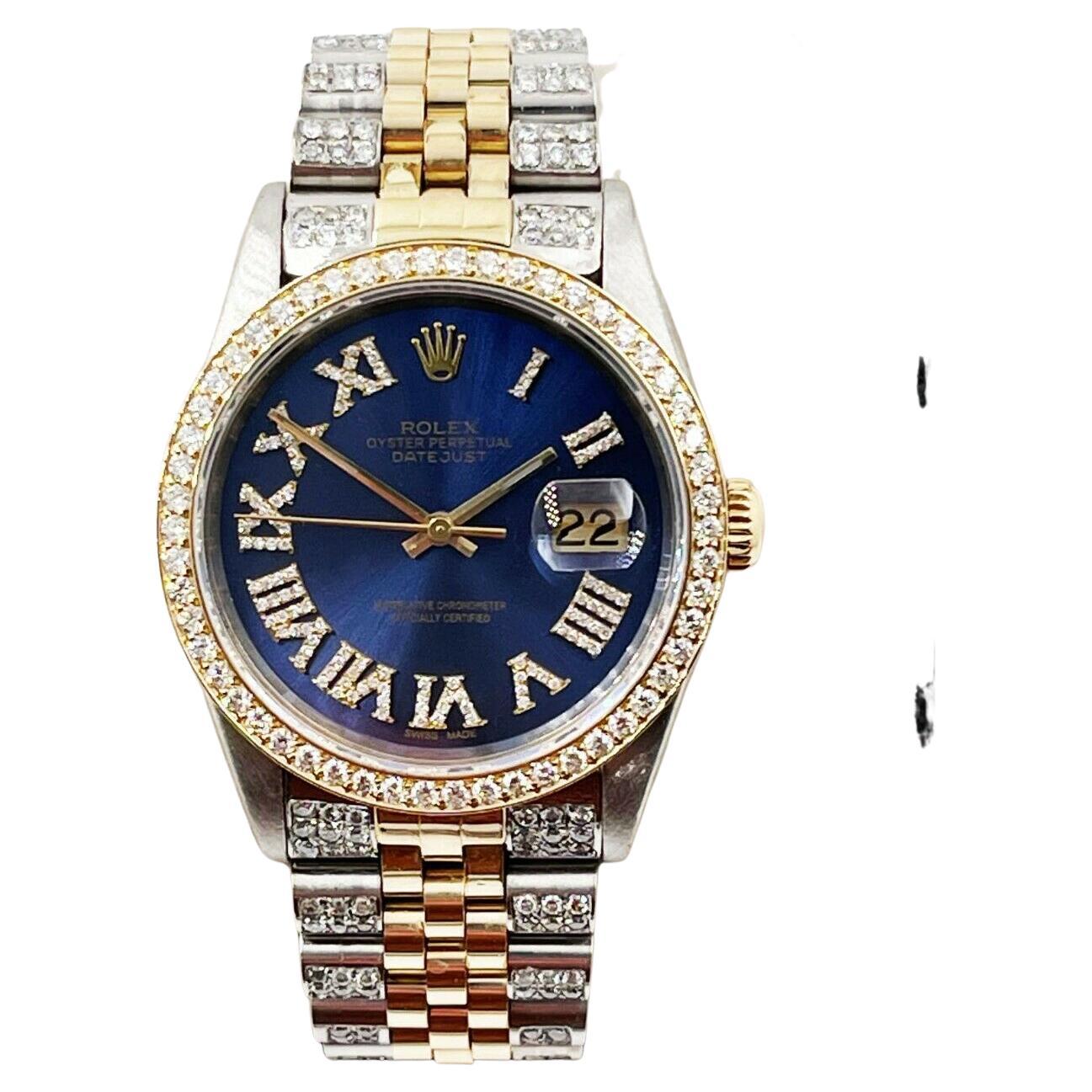 Rolex Yellow Gold Diamond Dial and Bezel Presidential DateJust ...