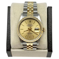 Rolex 8961 Precision 18 Karat Yellow Gold Champagne Stick Dial 351xxx ...