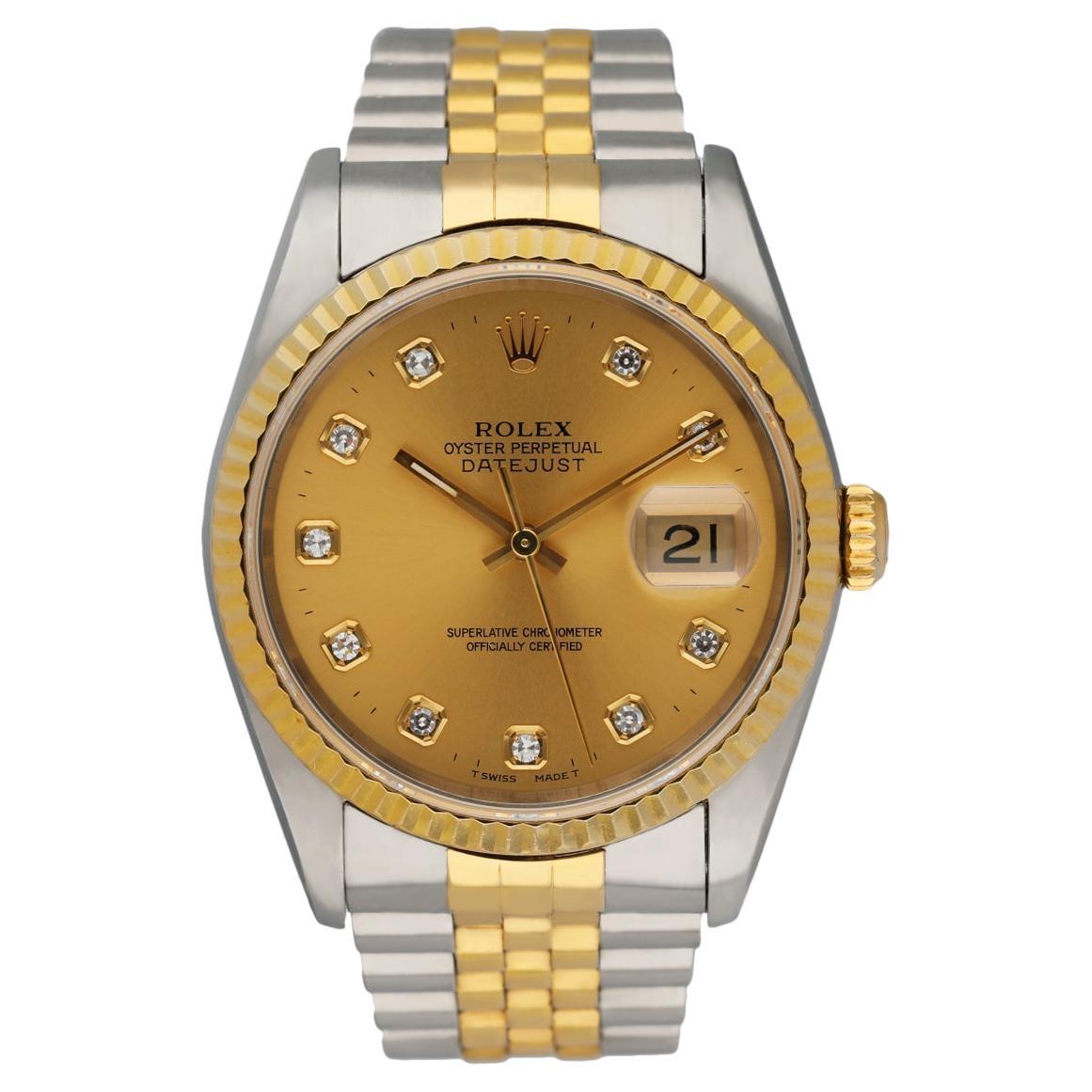 Rolex Datejust Men's 18 Karat Chevrolet Diamond Jubilee Watch at ...