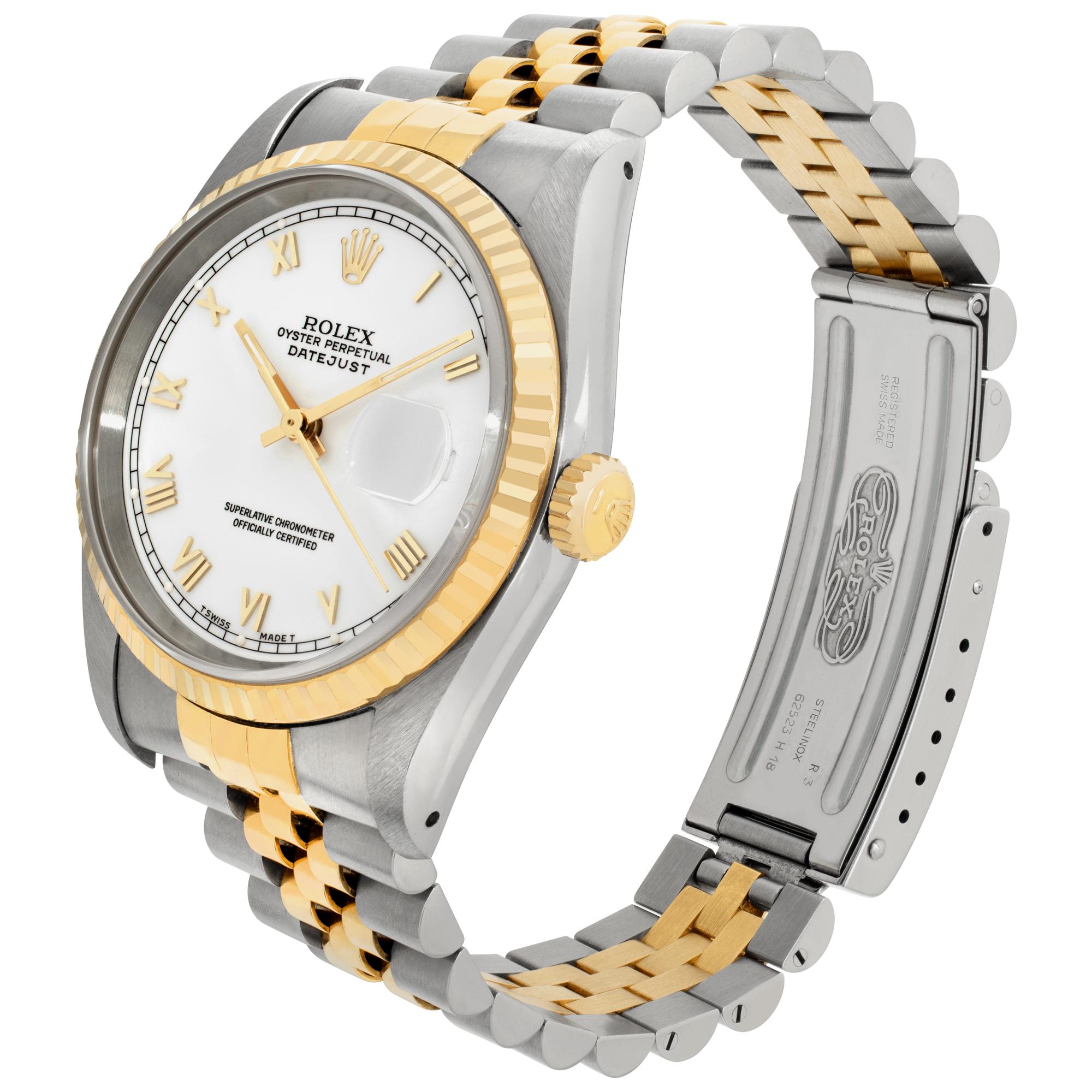 Rolex Datejust 16233 in Stainless Steel with a White dial 36mm Automatic watch For Sale at 1stDibs