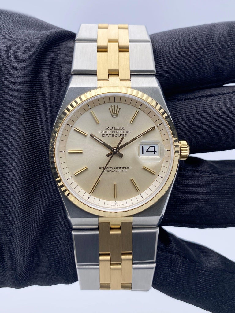 Rolex Datejust 1630 "Rare Bird" Two-Tone 14k Yellow Gold Mens Watch For ...