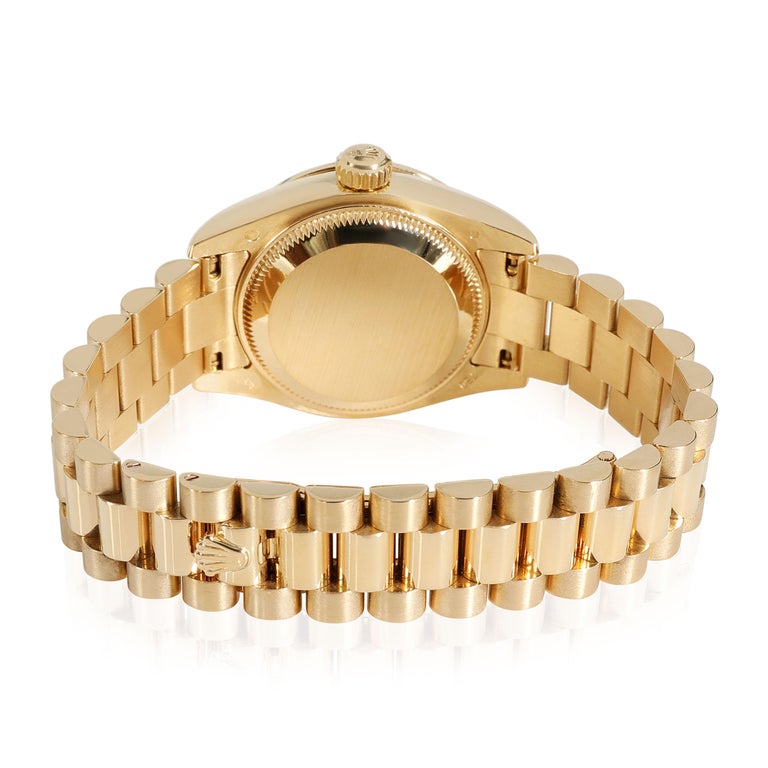 Rolex Datejust 179138 Women's Watch in 18kt Yellow Gold For Sale at 1stDibs