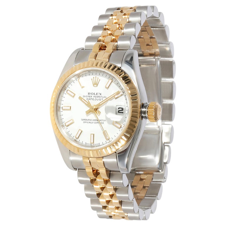 Rolex Datejust 179173 Women's Watch in 18kt Stainless Steel/Yellow Gold For Sale at 1stDibs