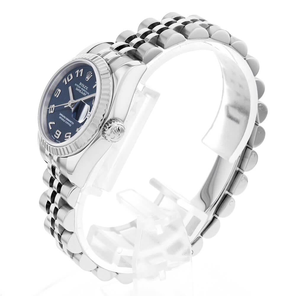 Rolex Datejust 179174 D-Series, Blue Concentric, Arabic, Used Women's ...