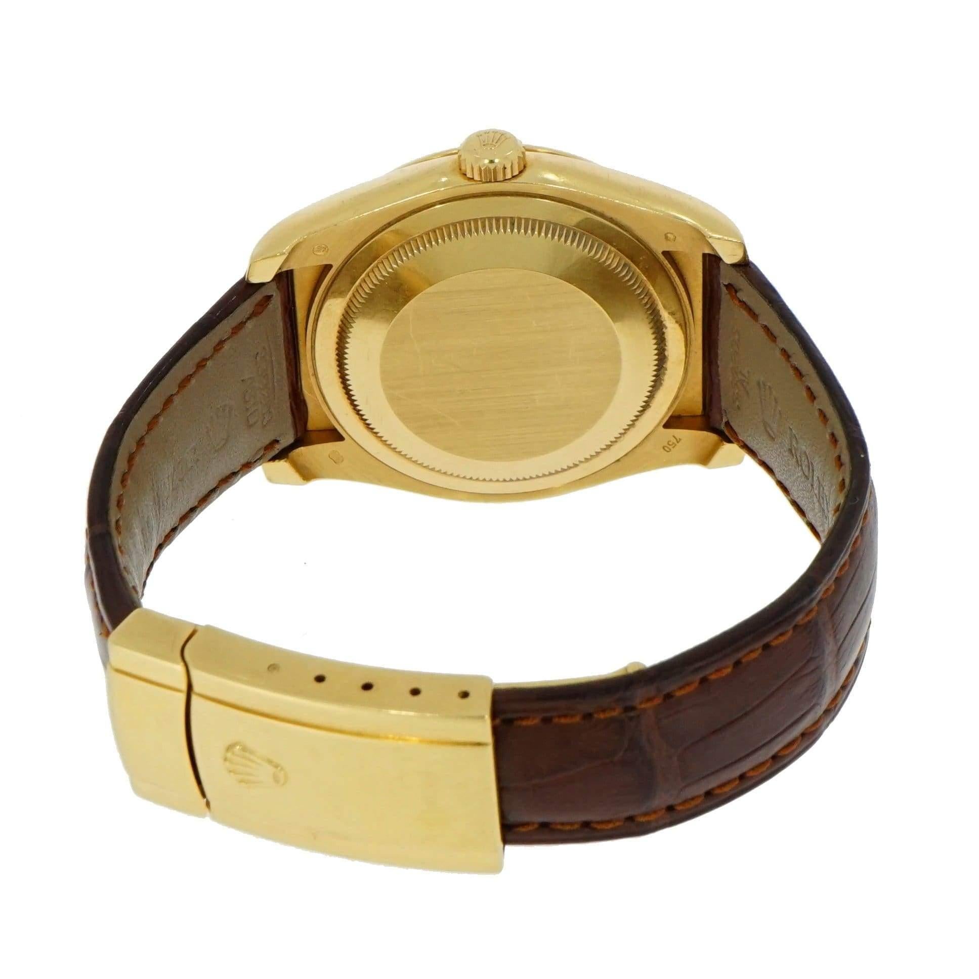 Rolex Datejust 18 Karat Yellow Gold 116138 at 1stDibs