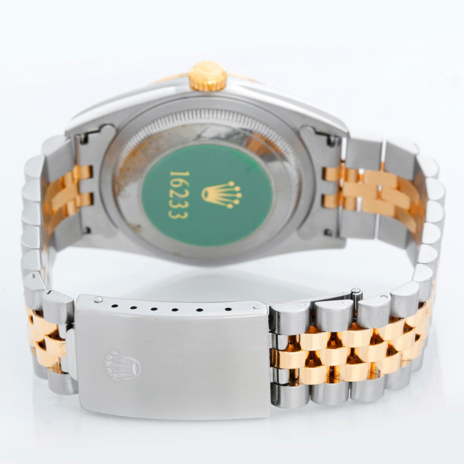 Rolex Datejust 2-Tone Men's Steel and Gold Watch 16233 For Sale at 1stDibs