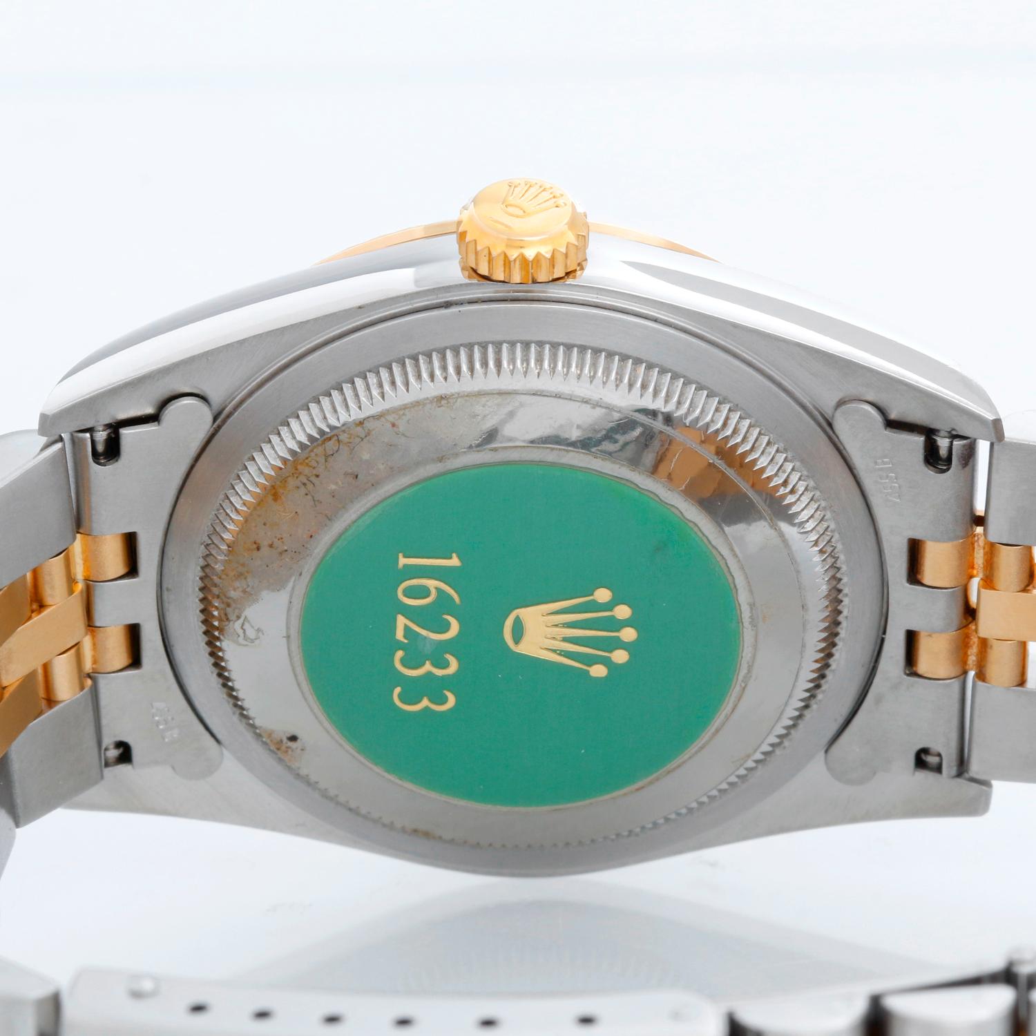 Rolex Datejust 2-Tone Men's Steel and Gold Watch 16233 For Sale at 1stDibs