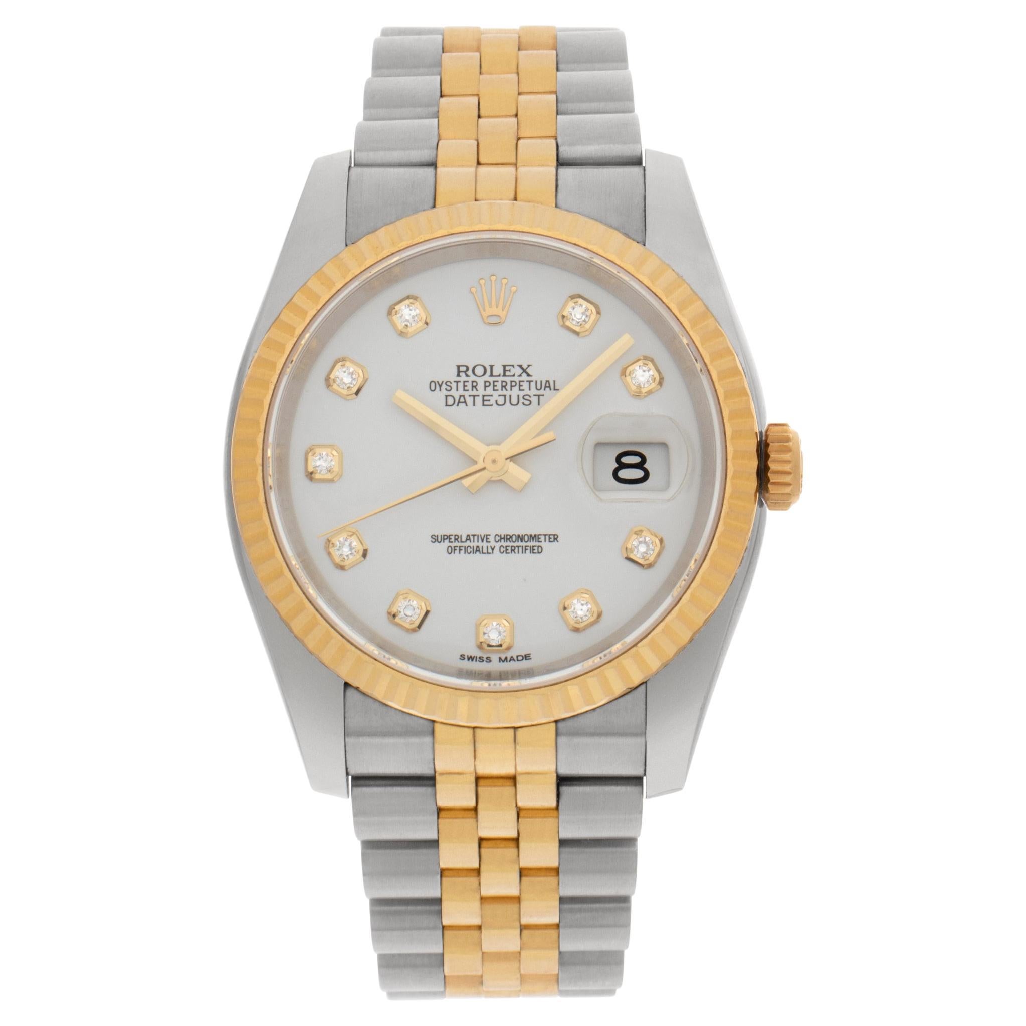 Rolex Datejust 18k White Gold MOP Diamond Dial and Lugs Ref. 179239 For ...