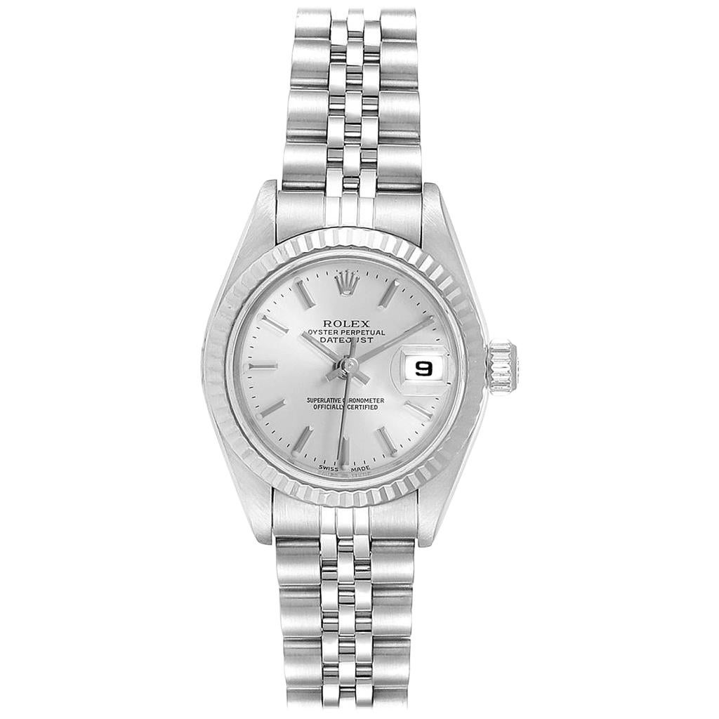 Rolex Datejust 26 Steel White Gold Roman Dial Ladies Watch 79174 For ...
