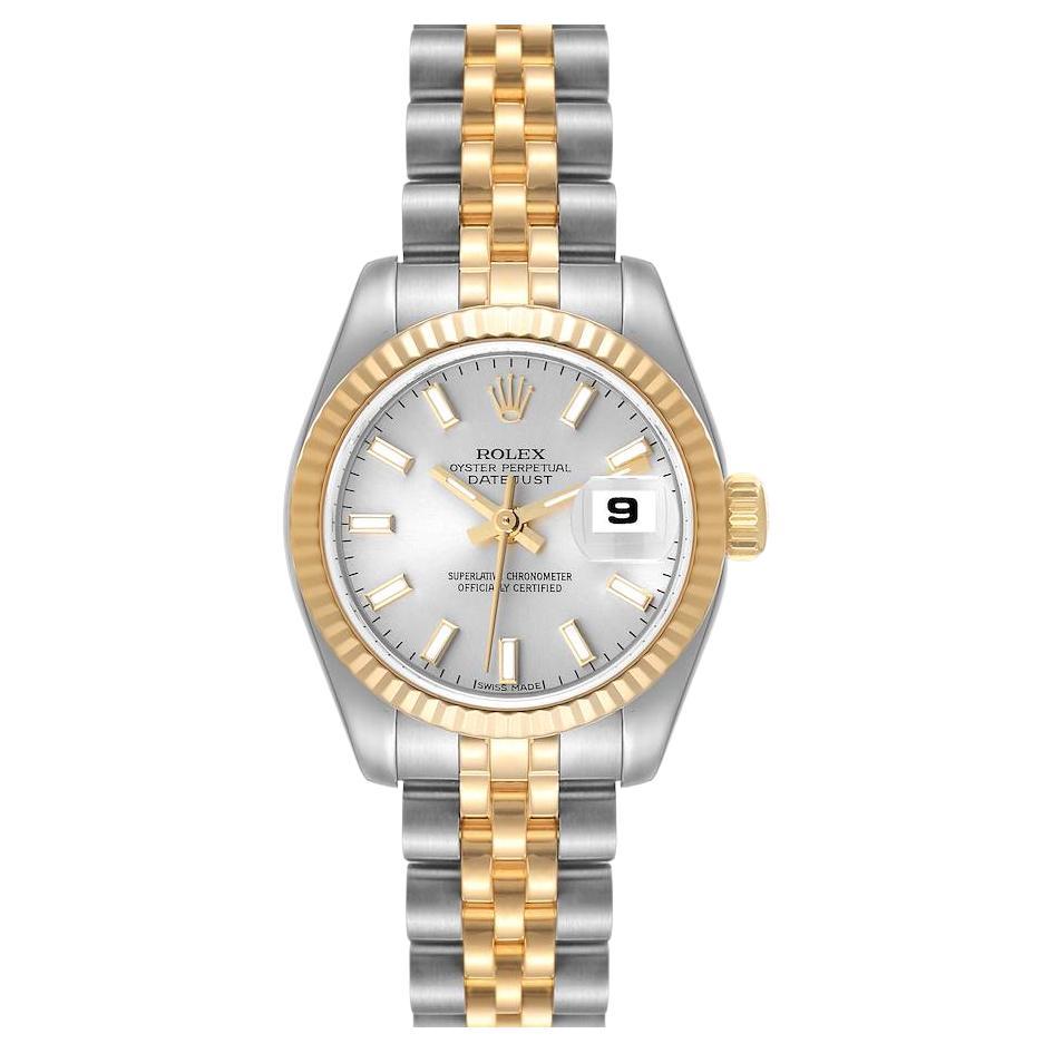 Rolex Ladies Gold Steel Datejust Wristwatch Ref 179173 For Sale at ...