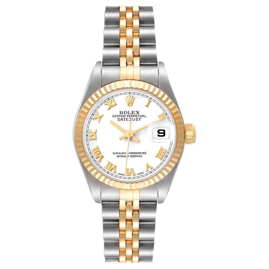 Rolex Datejust 26 Steel Yellow Gold Slate Dial Ladies Watch 79173 Box ...