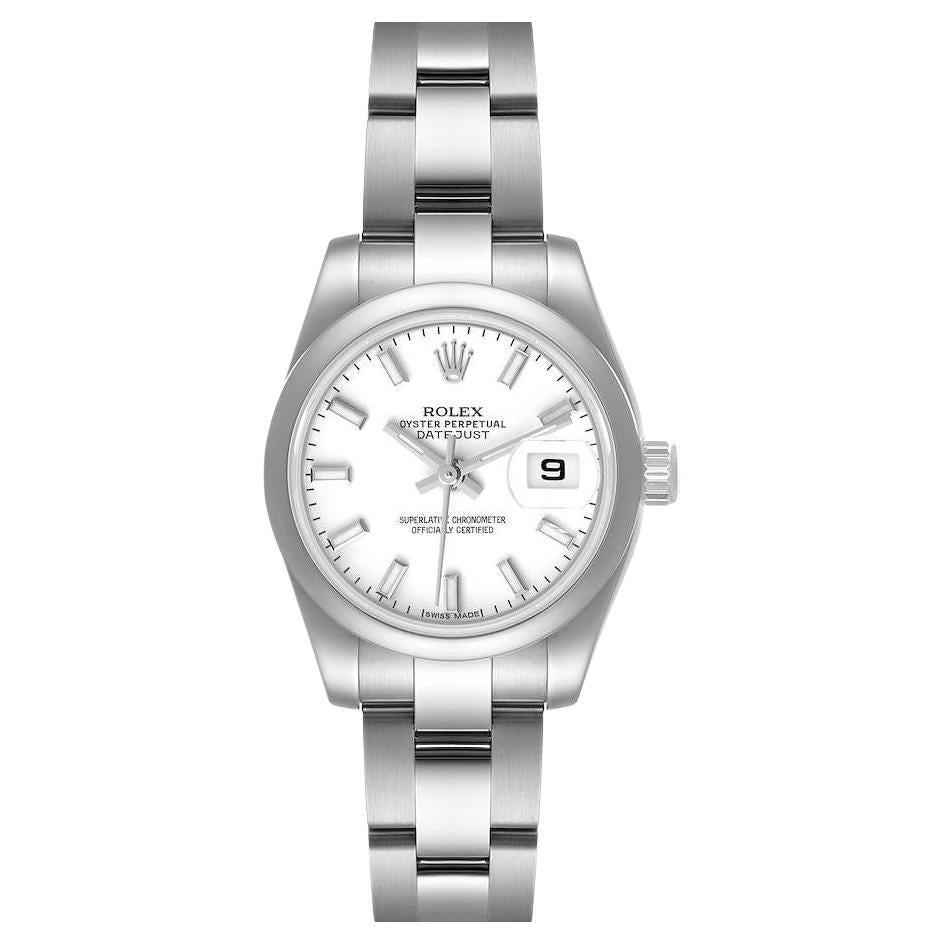 Rolex Ladies Datejust Watch Steel with Silver Dial 179160 For Sale at ...