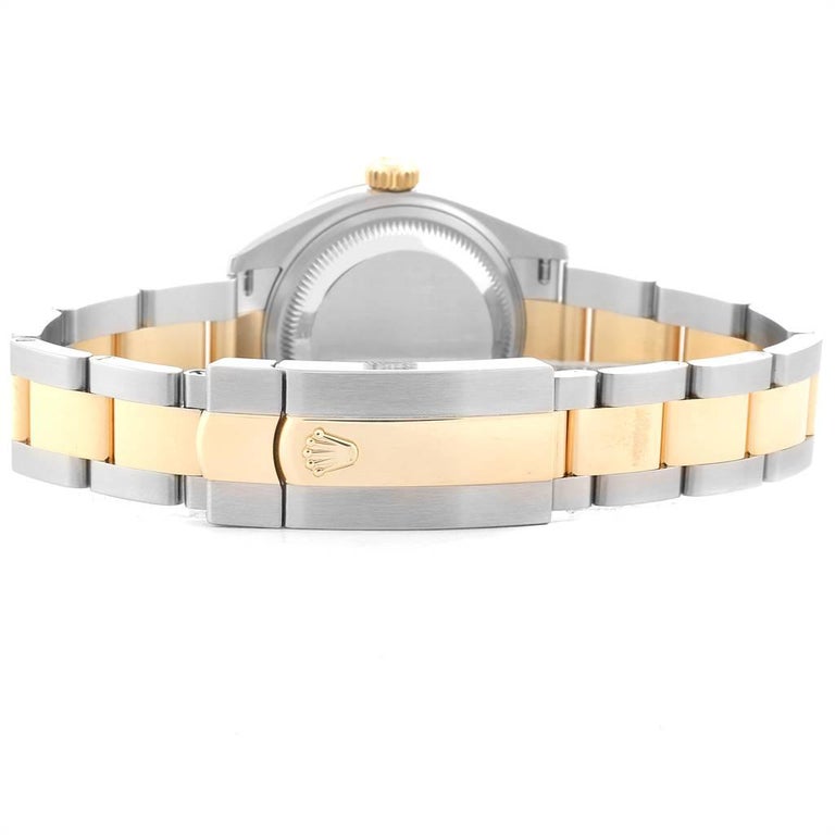 Rolex Datejust 28 Steel Rolesor Yellow Gold Diamond Ladies Watch 279383 ...