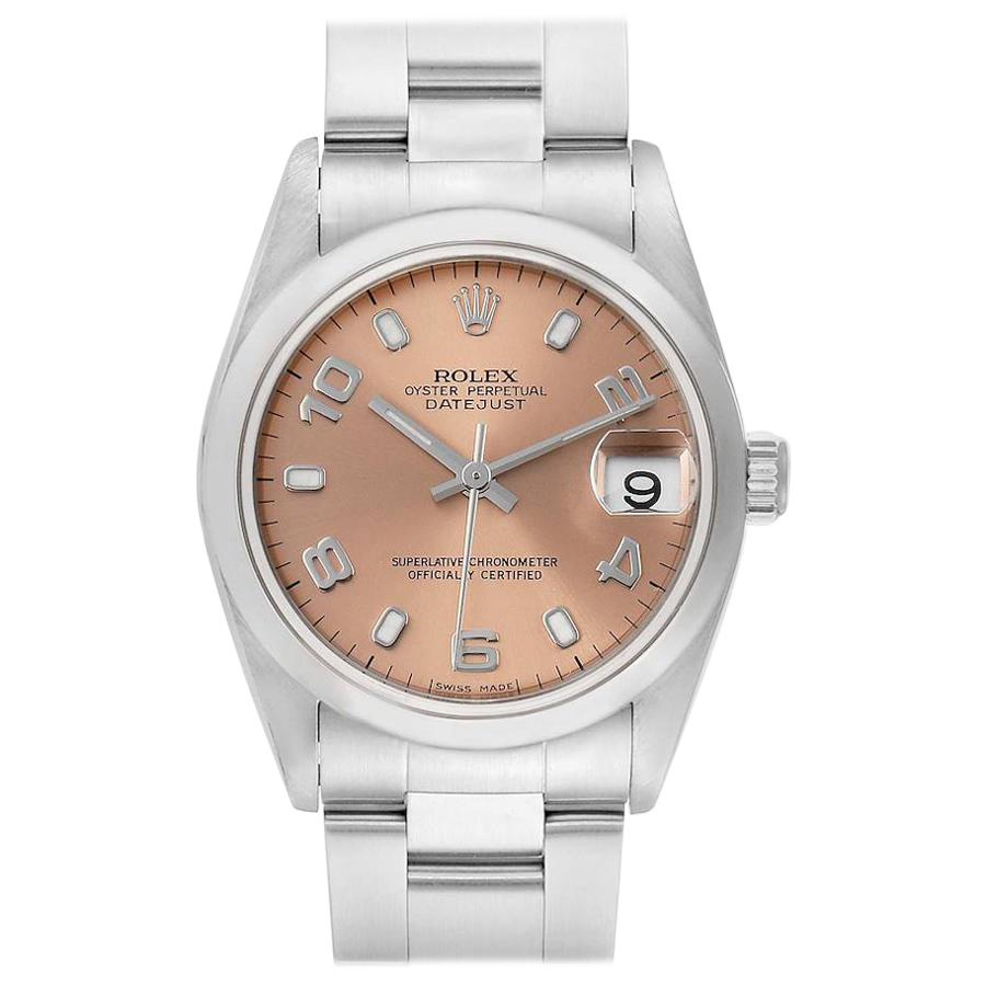 Rolex Datejust 31 Midsize Salmon Dial Steel Ladies Watch 78240 For Sale ...
