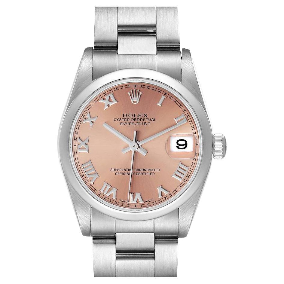 Rolex Datejust Salmon Dial Steel Ladies Watch 78240 at 1stDibs