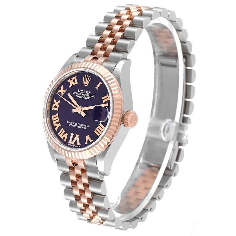 Rolex Datejust 31 Midsize Steel Rose Gold Diamond Ladies Watch 278271 ...