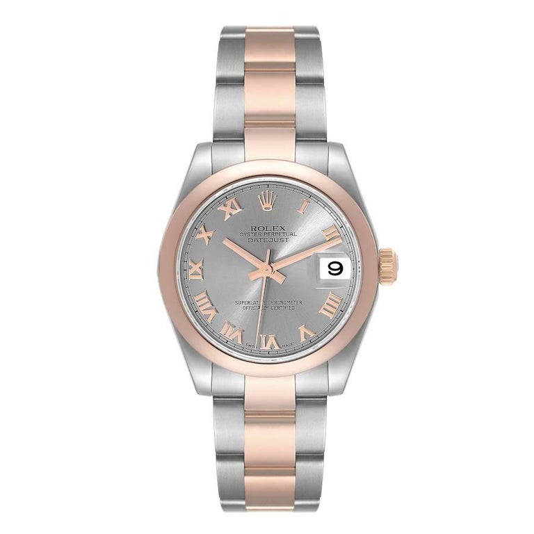 Rolex Datejust 31 Midsize Steel Rose Gold Ladies Watch 178241 Box ...