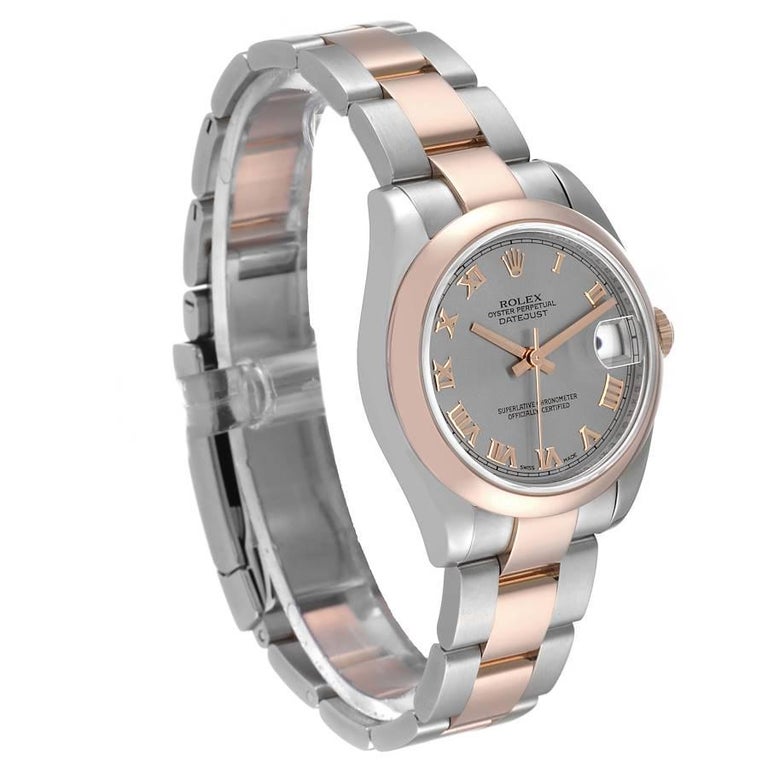 Rolex Datejust 31 Midsize Steel Rose Gold Ladies Watch 178241 Box ...