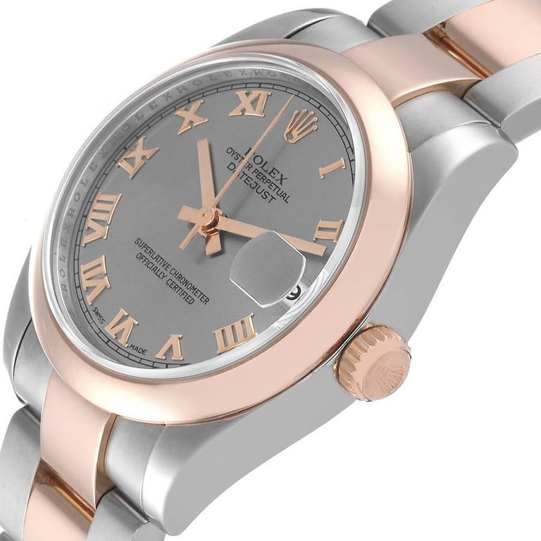Rolex Datejust 31 Midsize Steel Rose Gold Ladies Watch 178241 Box ...