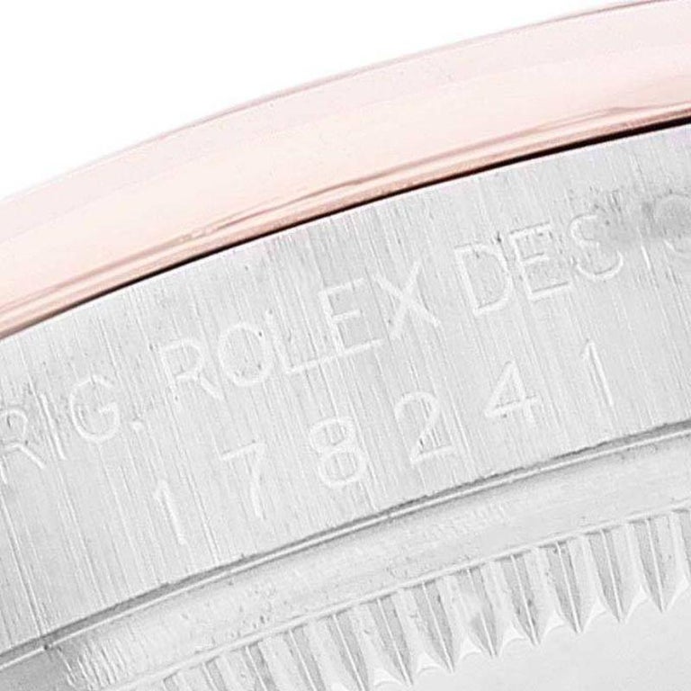 Rolex Datejust 31 Midsize Steel Rose Gold Sunbeam Dial Ladies Watch ...