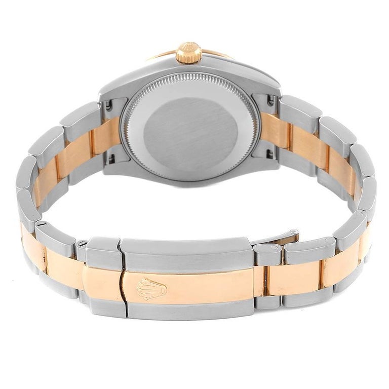 Rolex Datejust 31 Midsize Steel Yellow Gold Diamond Ladies Watch 178343 ...