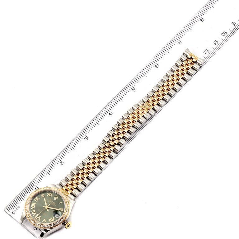 Rolex Datejust 31 Midsize Steel Yellow Gold Diamond Ladies Watch 278383 ...