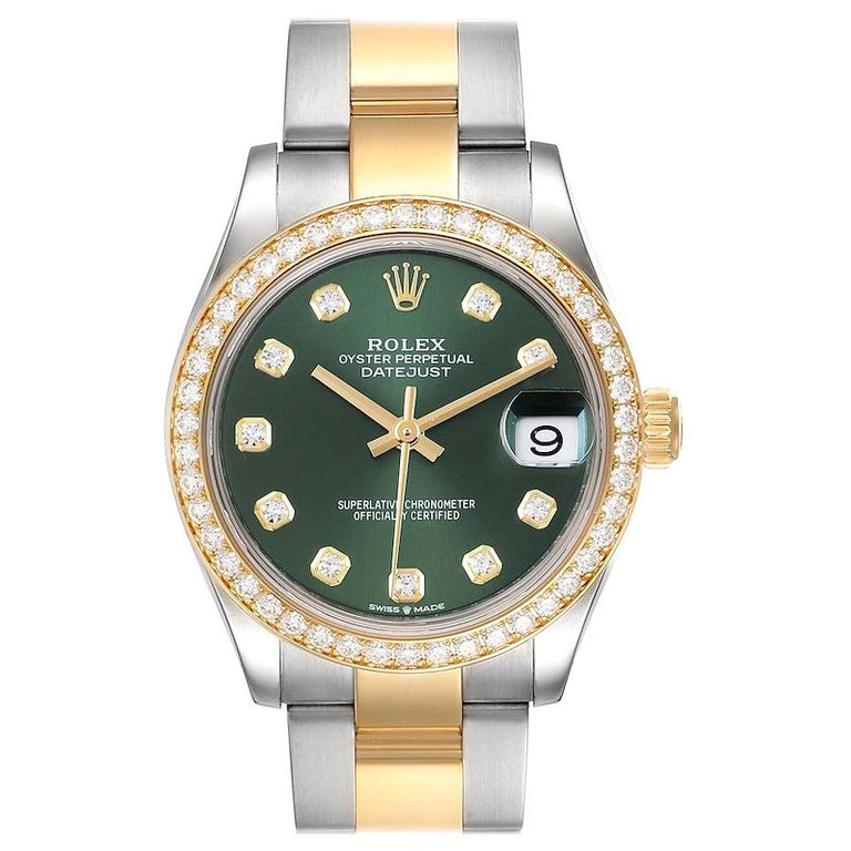 Rolex Datejust 31 Midsize Steel Yellow Gold Diamond Ladies Watch 278383 ...