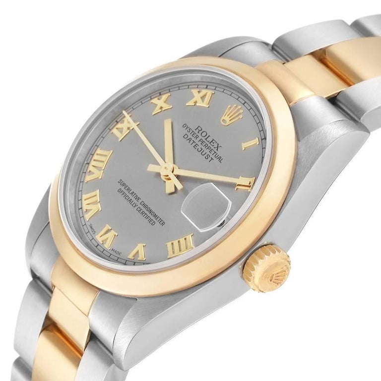 Rolex Datejust 31 Midsize Steel Yellow Gold Slate Dial Ladies Watch ...