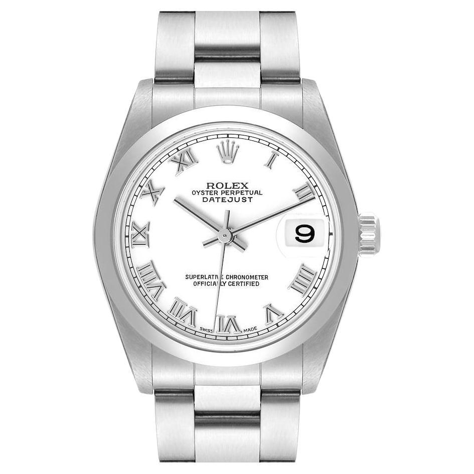 Rolex Datejust 31 Midsize White Roman Dial Steel Ladies Watch 78240 Box ...