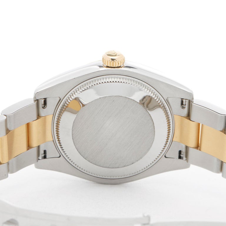 Rolex Datejust 31 Mother of Pearl Diamond Stainless Steel and Yellow ...