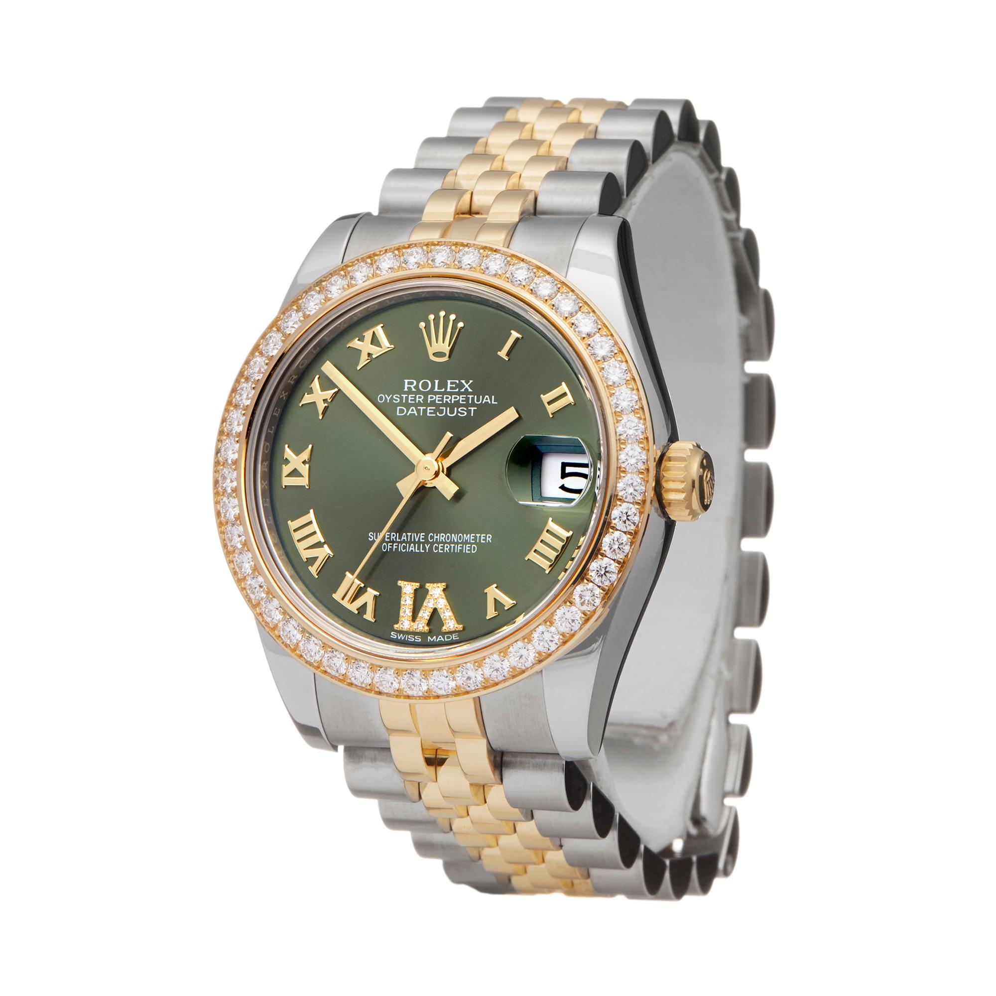 Rolex Datejust 31 Stainless Steel and 18 Karat Yellow Gold 178383 ...