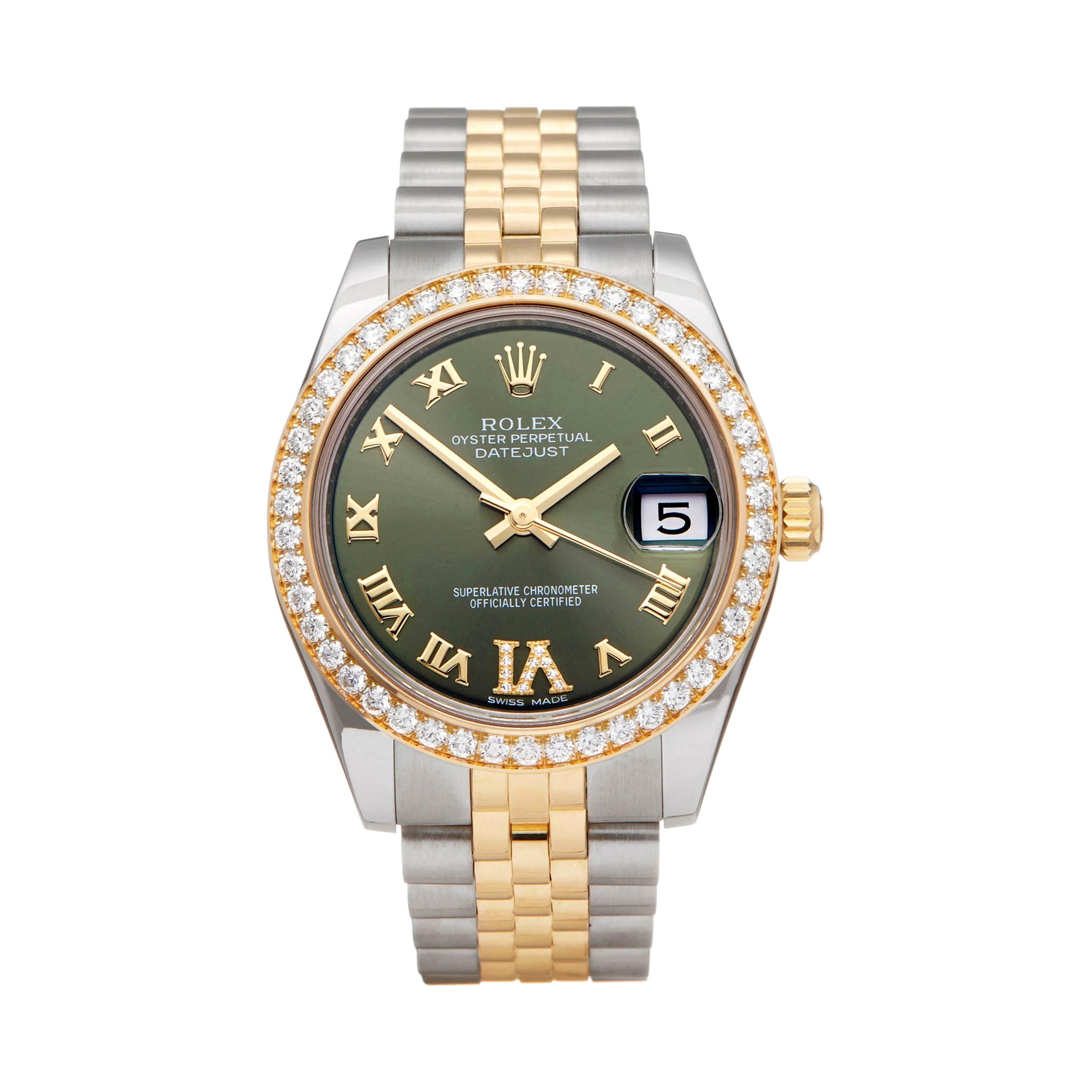Rolex Datejust 31 Stainless Steel and 18 Karat Yellow Gold 178383 ...
