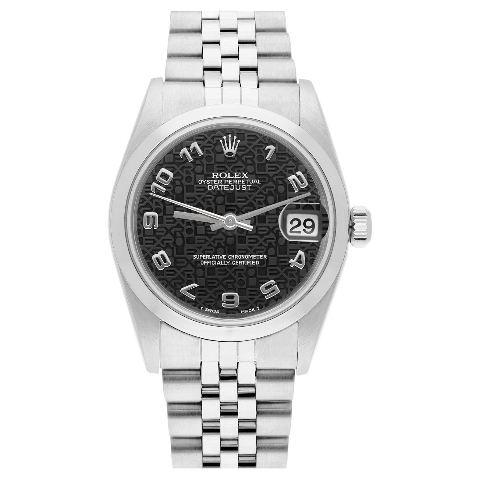 Rolex Midsize Date Stainless Steel Watch 78240 at 1stDibs