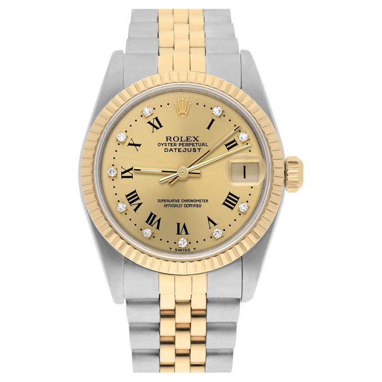 Rolex Datejust 31mm Champagne Dial Stainless Steel/Yellow Gold Watch ...