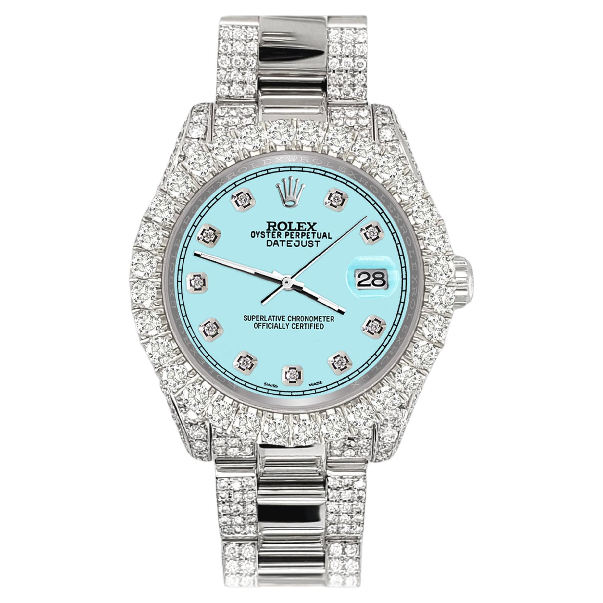 Datejust Ice Blue Dial - 33 For Sale on 1stDibs