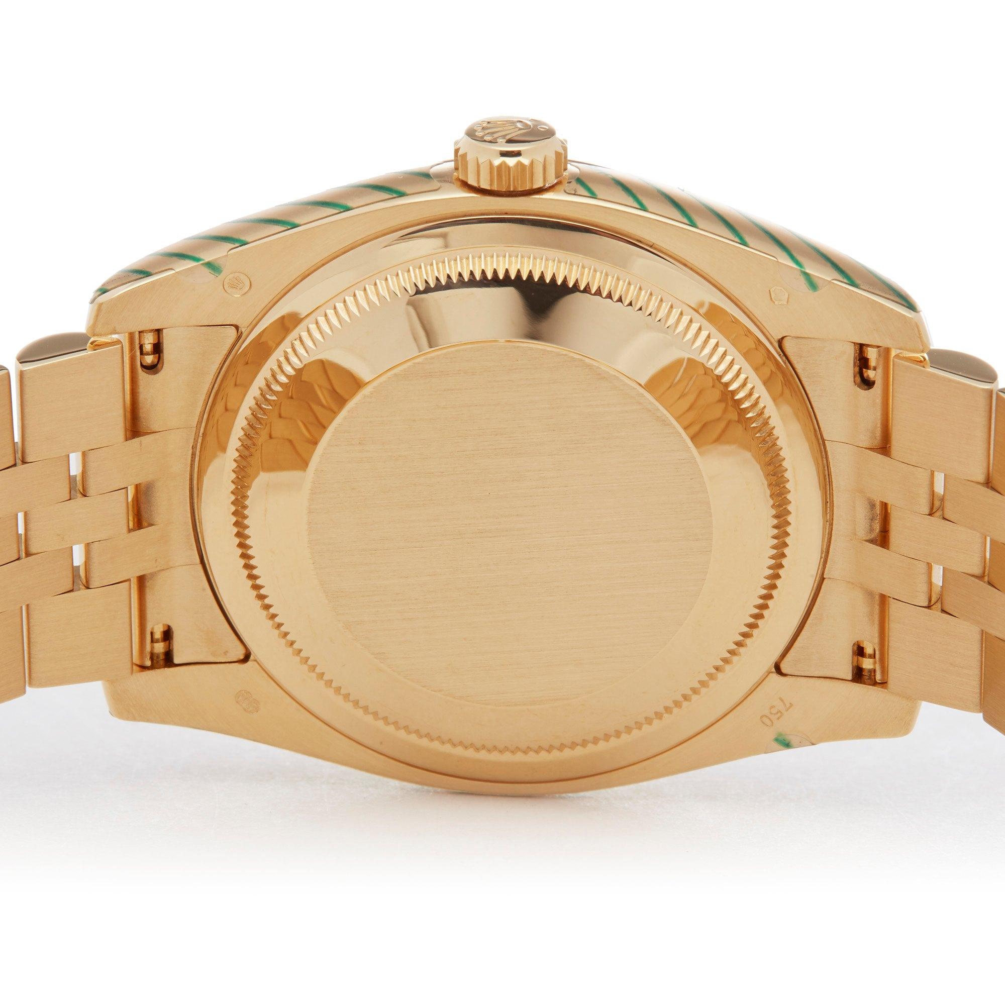 Rolex Datejust 36 116238 Unisex Yellow Gold Diamond Watch at 1stDibs