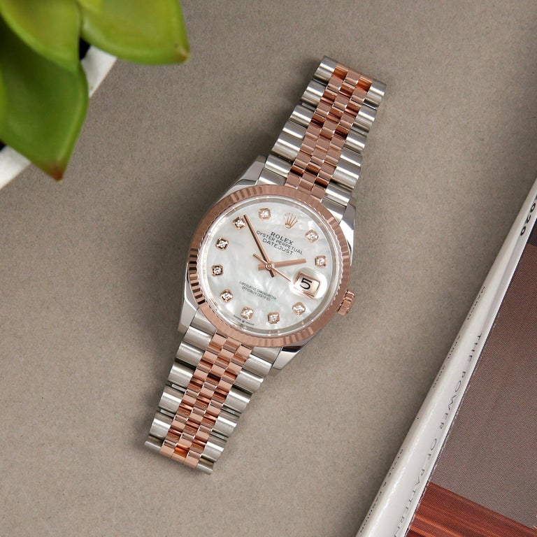 Rolex Datejust 36 126231 Unisex Rose Gold and Stainless Steel Watch at ...