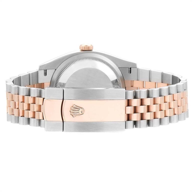 Rolex Datejust 36 Rhodium Dial Steel Everose Gold Men's Watch 126231 ...