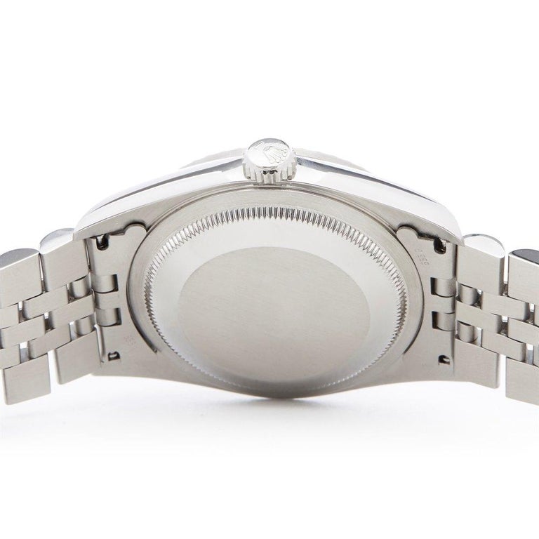 Rolex Datejust 36 Stainless Steel 16220 Wristwatch at 1stDibs