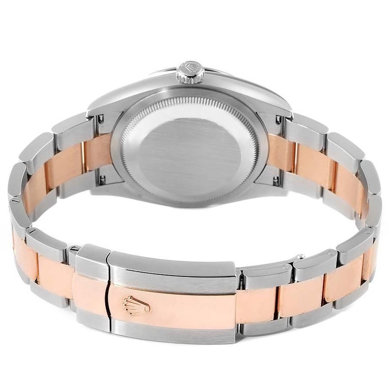 Rolex Datejust 36 Steel EveRose Gold Wimbledon Dial Mens Watch 126201 ...