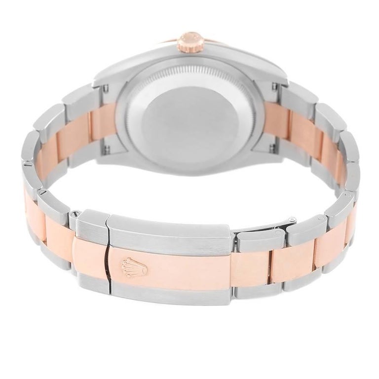 Rolex Datejust 36 Steel EveRose Gold Wimbledon Dial Mens Watch 126201 ...