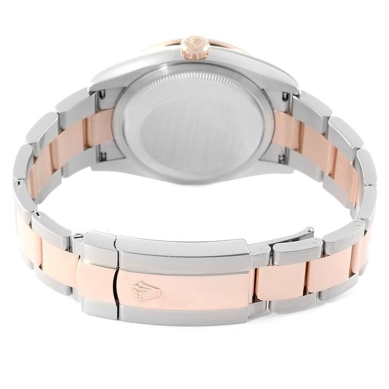 Rolex Datejust 36 Steel Rose Gold Diamond Unisex Watch 126281 Card For ...