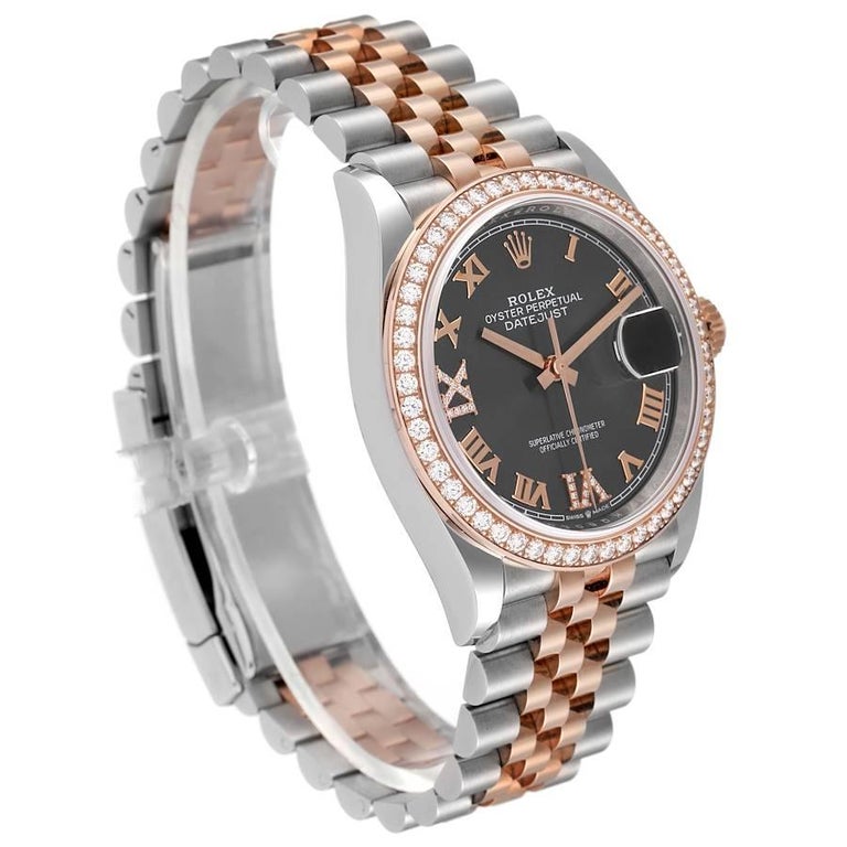Rolex Datejust 36 Steel Rose Gold Diamond Unisex Watch 126281 Unworn at ...